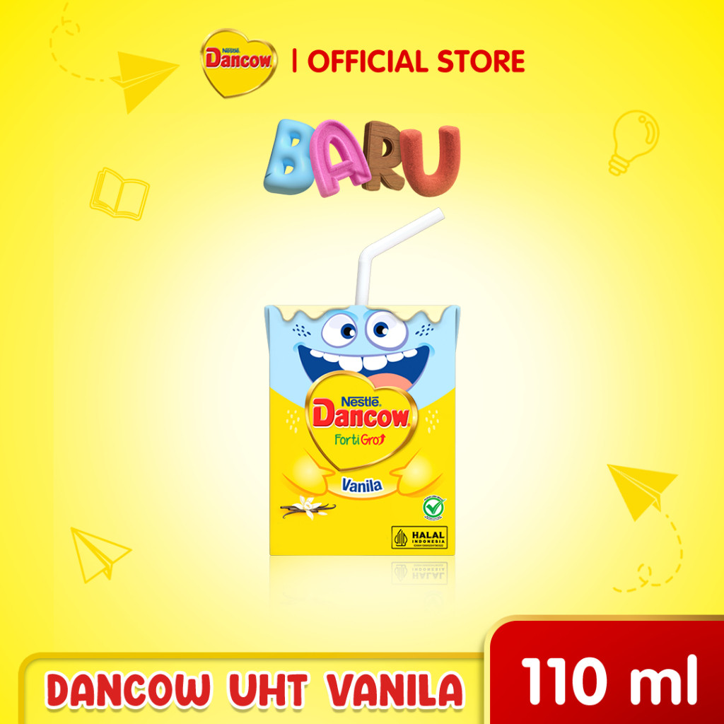 Jual DANCOW Fortigro Susu UHT Vanilla Usia Sekolah 110ml | Shopee Indonesia