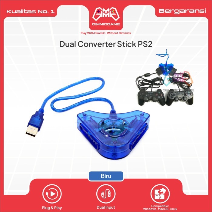 Jual Converter Stik Stick PS2 ke PS3 / PC Double | Shopee Indonesia