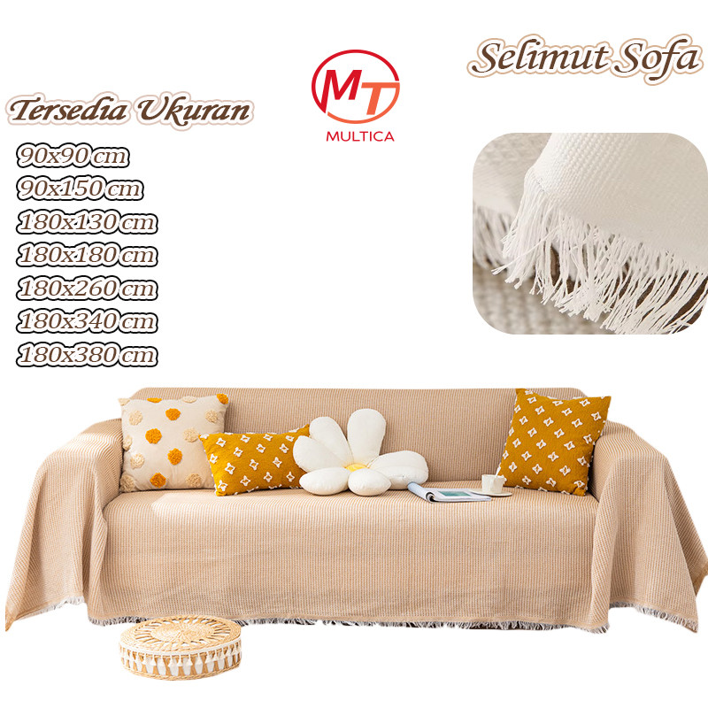 Jual Multica Home Official Selimut sofa Nordic Blanket 1 2 3 4 Seat ...