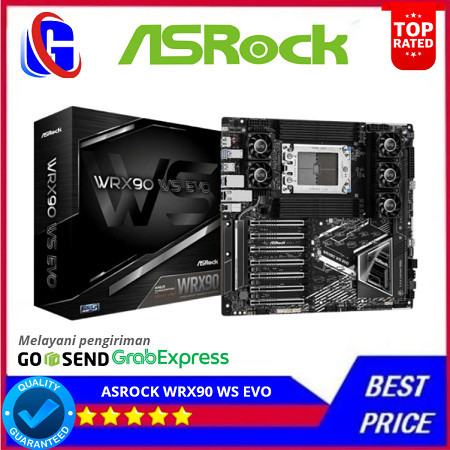 Jual ASROCK WRX90 WS EVO | Motherboard AMD WRX90 sTR5 DDR5 EEB | Shopee Indonesia