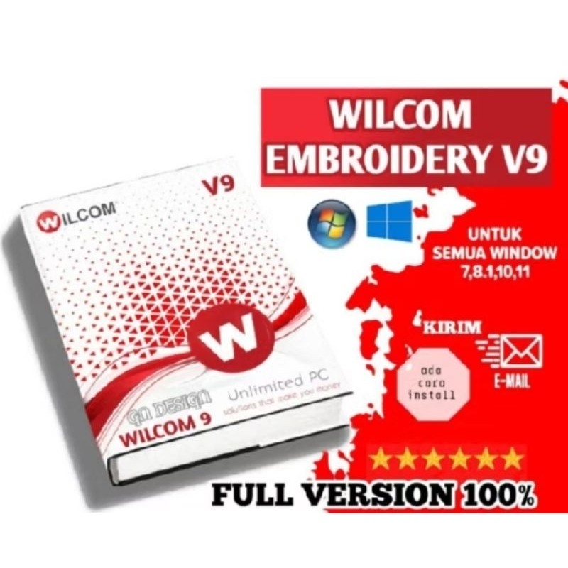 Jual Software Bordir Wilcom v9 SP4 Full Version 100% - Untuk Semua Windows 32/64Bit || Lifetime ...
