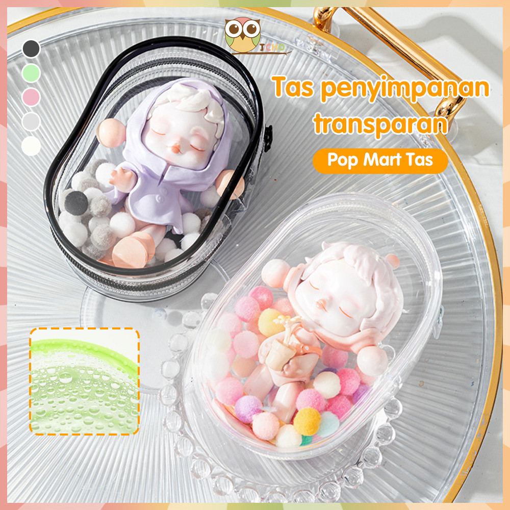 Jual JCHO Pop Mart Tas Labubu 15Cm-18Cm Tas Penyimpanan Transparan PVC ...