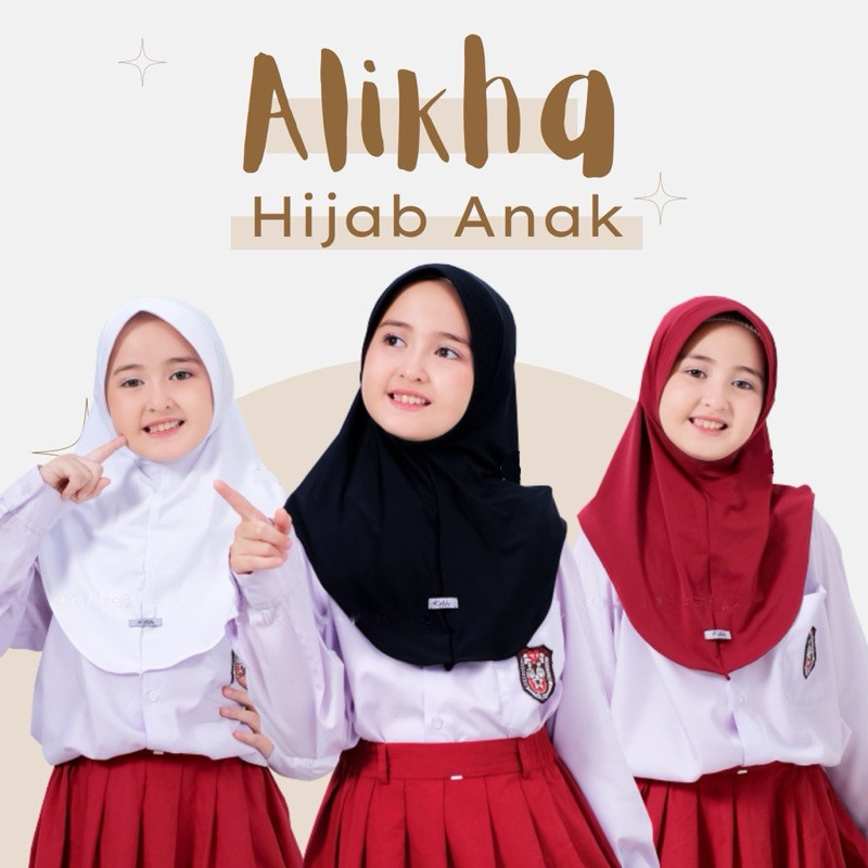 Jual BYK WARNA BISA SAMPAI KELAS 5SD Alika Hijab Instan Anak Kerudung Sekolah Anak Bergo Anak 4 ...