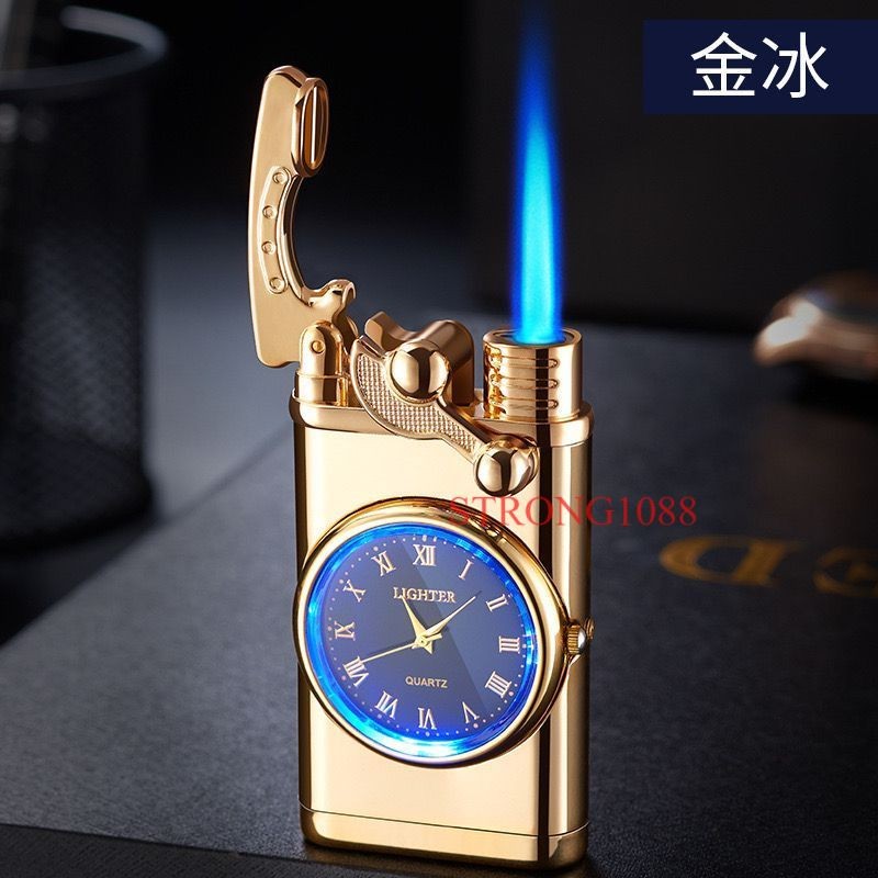 Jual korek mancis korek api bara las model jam vintage jet flame watch ...