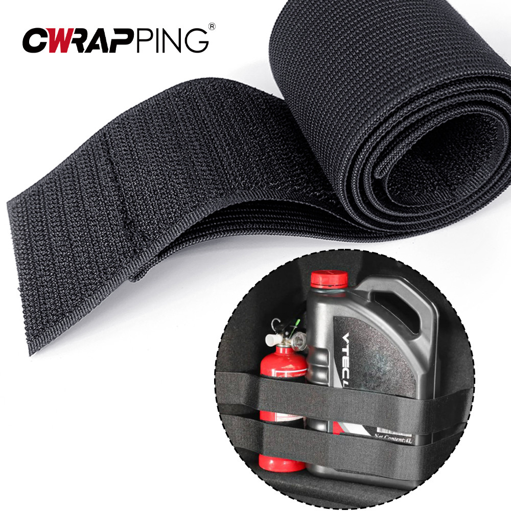 Jual Car Trunk Organizer Firm Nylon Magic Tape Stowing Tidying Fixed ...