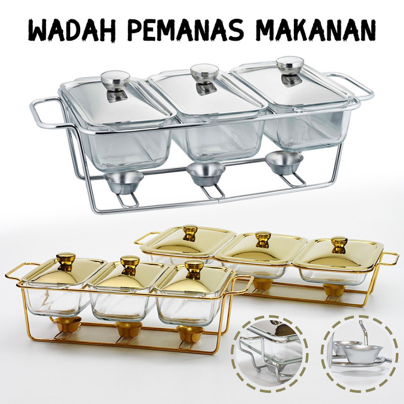 Jual Prasmanan Kaca Transparan Kapasitas 1.3/1.5 Liter Tunggal, Double ...