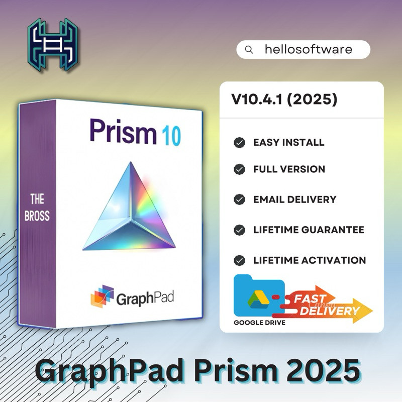 Jual (WIN/MAC) GraphPad Prism 2025 v10 Full Version (Versi Terbaru) | Shopee Indonesia
