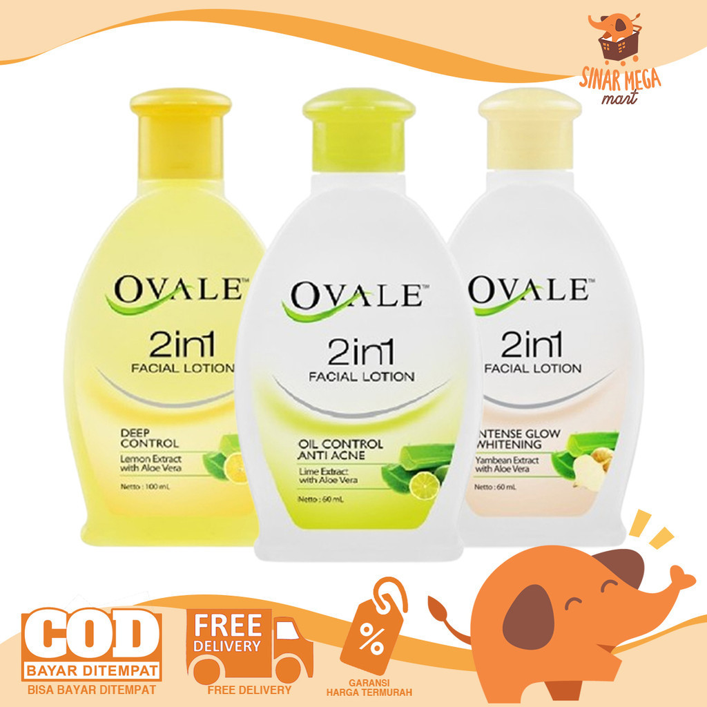 Jual OVALE Facial Lotion Cleanser 100ml Pembersih Wajah / Make Up ...