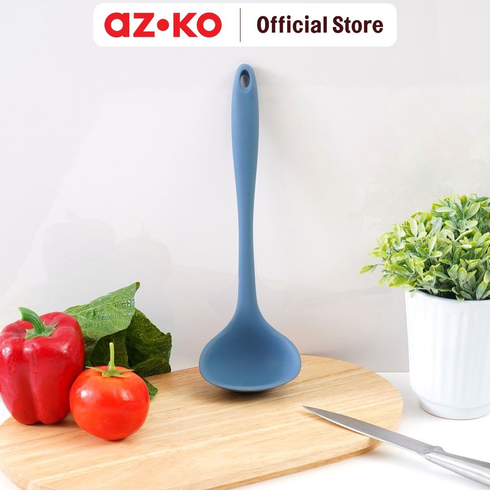 Jual Ataru Sendok Sup Silikon - Biru Soup Ladle Spatula Sop Kuah ...