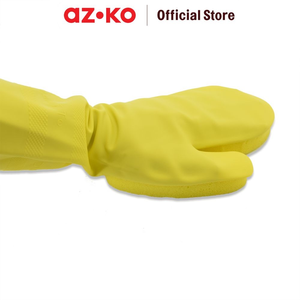 Jual AZKO Duramitt Sarung Tangan Kiri Dengan Spons - Kuning Gloves With ...