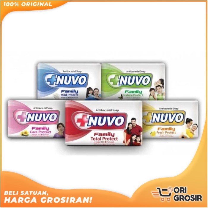 Jual ORI Grosir Nuvo Family Bar Soap 72gr - Sabun Mandi Batang | Shopee Indonesia