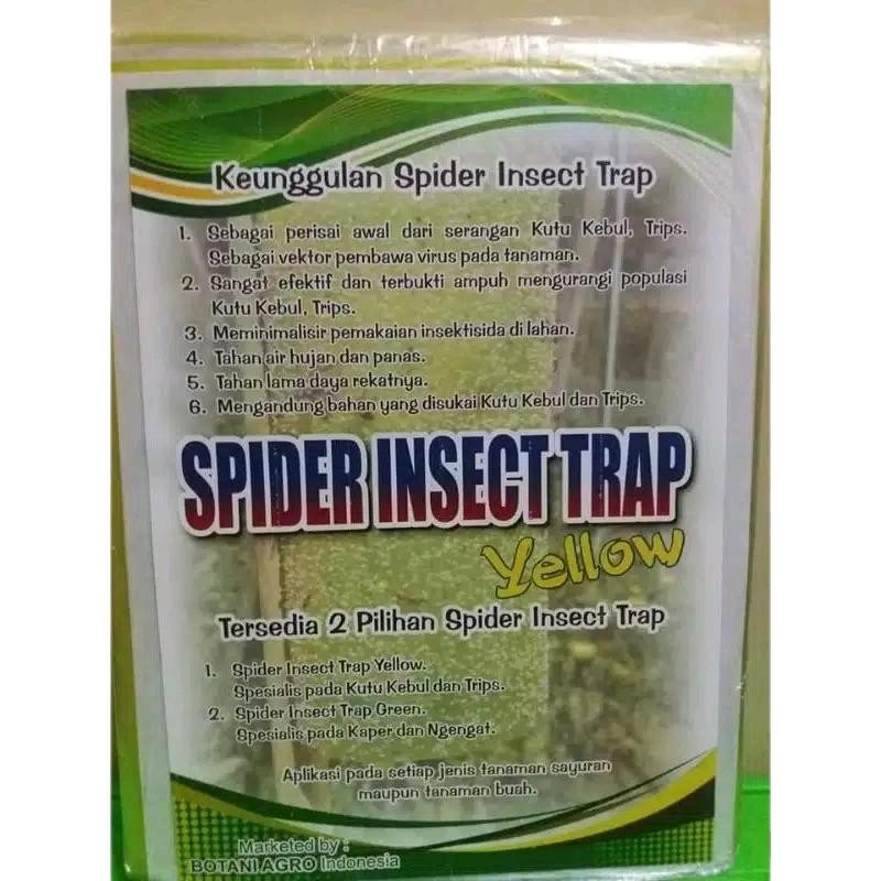 Jual spider insec trap kuning perangkap hama tanaman isi 100 lembar ...