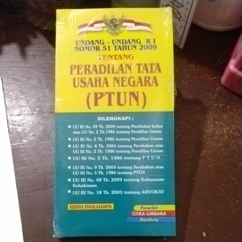 Jual Buku Undang-undang RI Nomor 51 tahun 2009 tentang Peradilan Tata ...