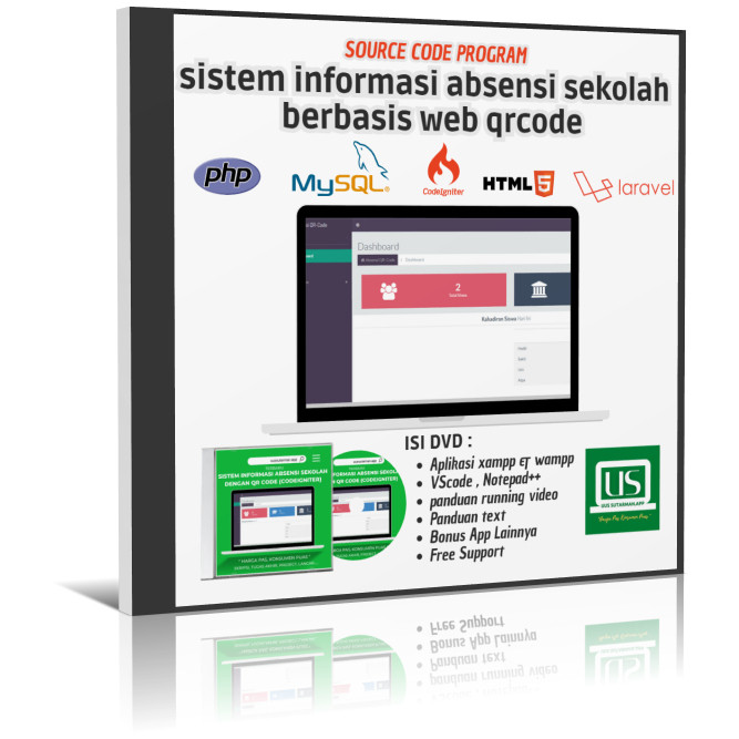 Jual Aplikasi Sistem Informasi Absensi dengan QR Code (Codeigniter) - SEKOLAH | Shopee Indonesia