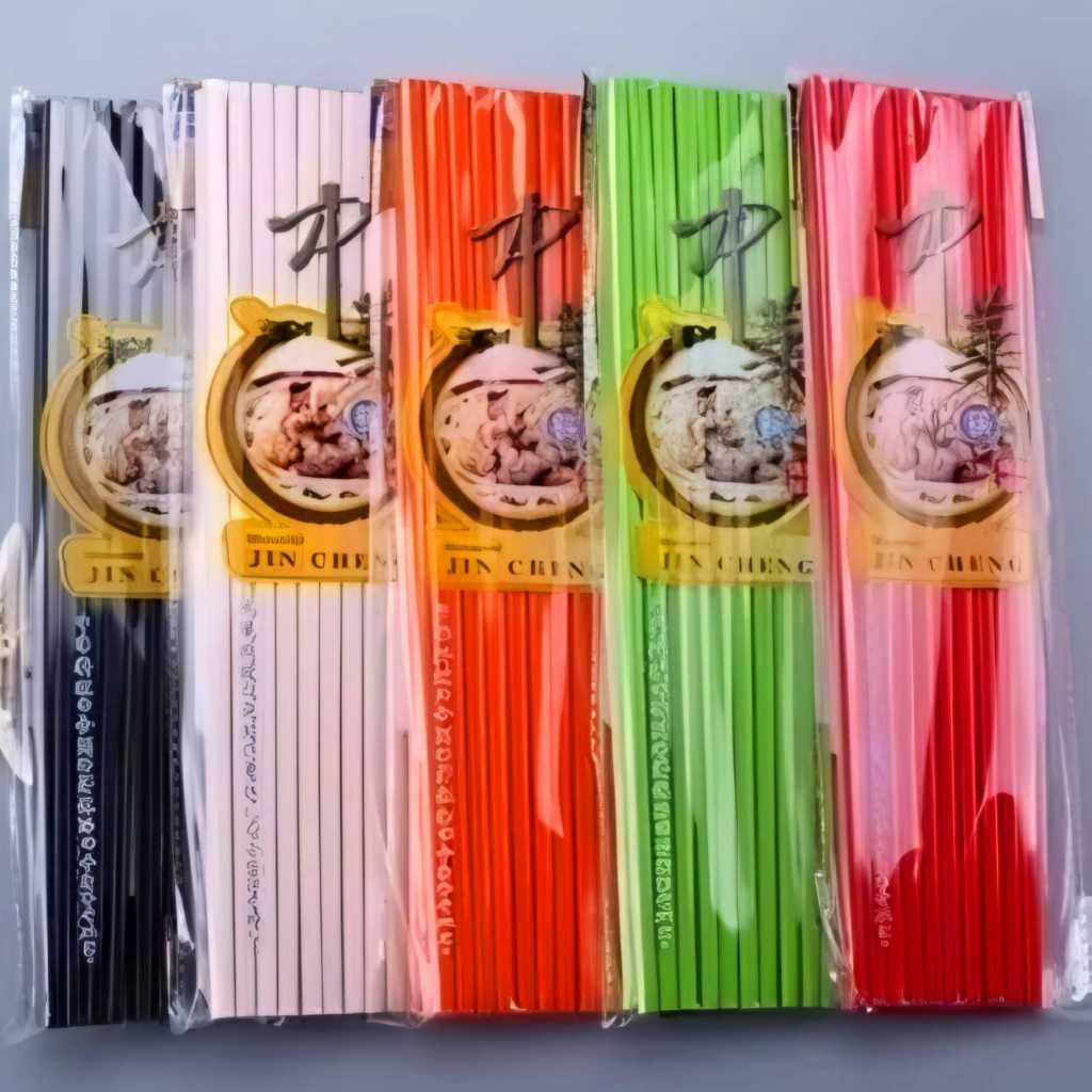 Jual Isi 10 Pasang Sumpit Melamin Ulir Polos / Sumpit Makan Korea 20 ...