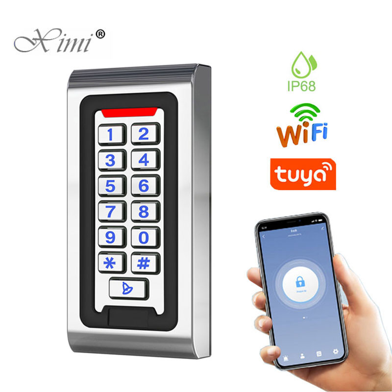 Jual New Waterproof WiFi Tuya App Smart Door Lock RFID Card Access Controller S601 Metal Keypad ...