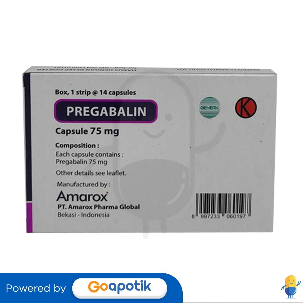 Jual Pregabalin Amarox 75 Mg Box 14 Kapsul | Shopee Indonesia
