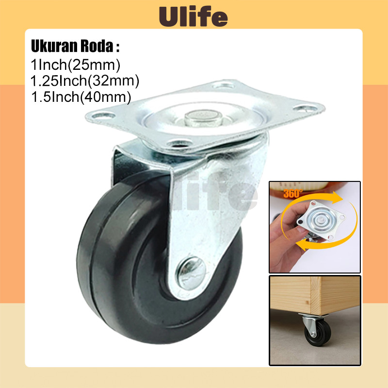 Jual 1 inch/1.25 Inch/1.5Inch / Roda Troli Furniture Etalase Troly ...