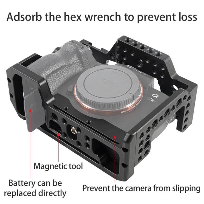 Jual Bexin Kamera Cage Sony A7M3 A7R3 Rig Aluminium Camera Quick ...