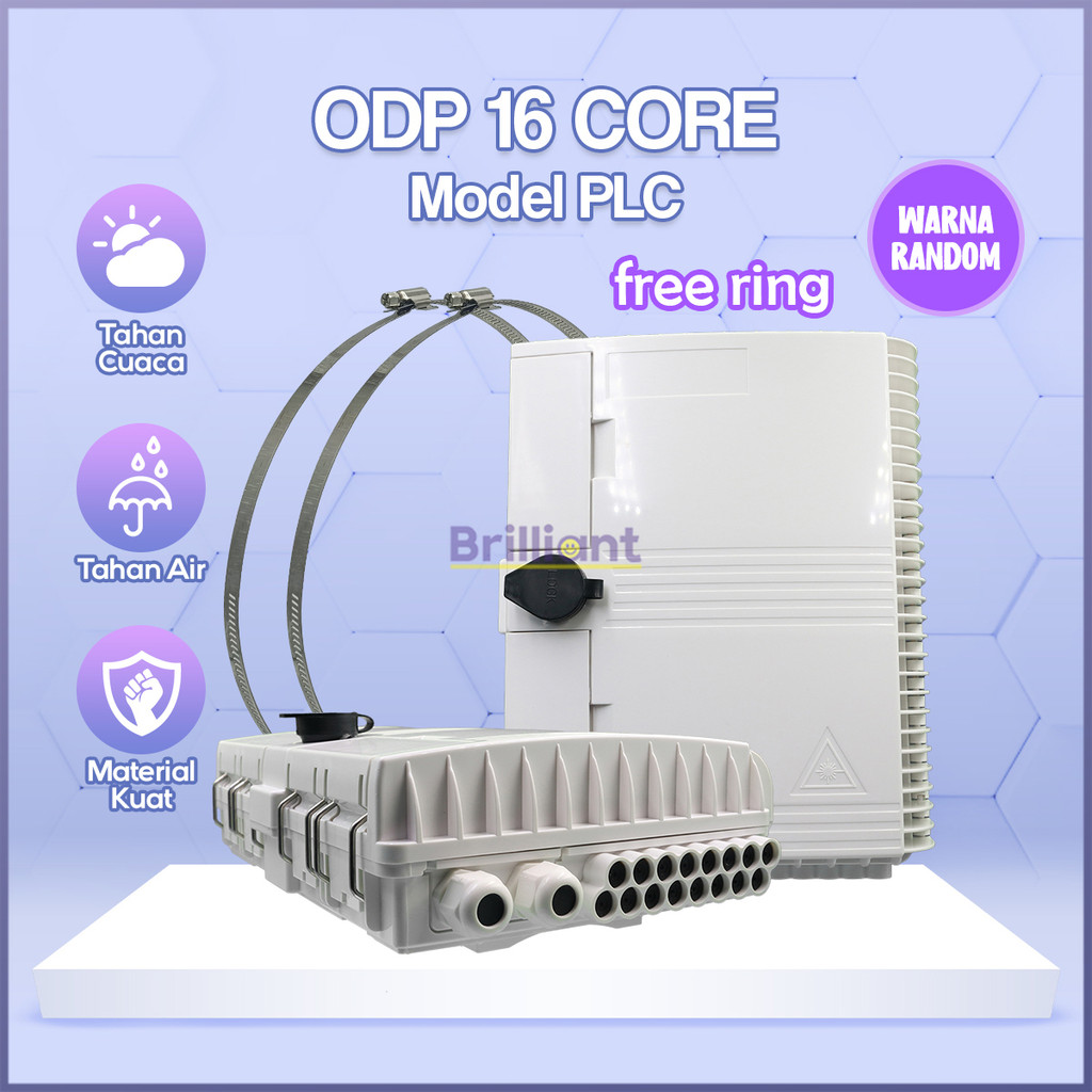 Jual ODP 16 Core Double Lock Dan Rings Fiber Optic Model PLC 1/16 ...