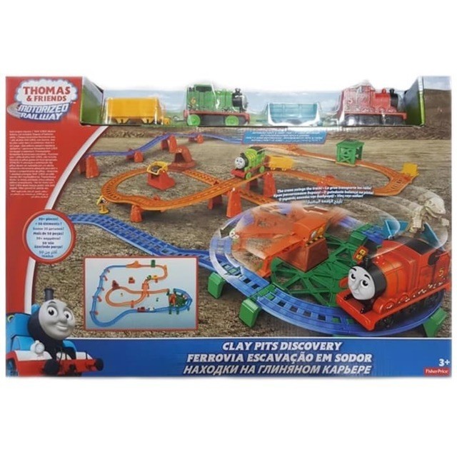 Jual Thomas & Friends Motorized Railway Clay Pits Discovery Track ...