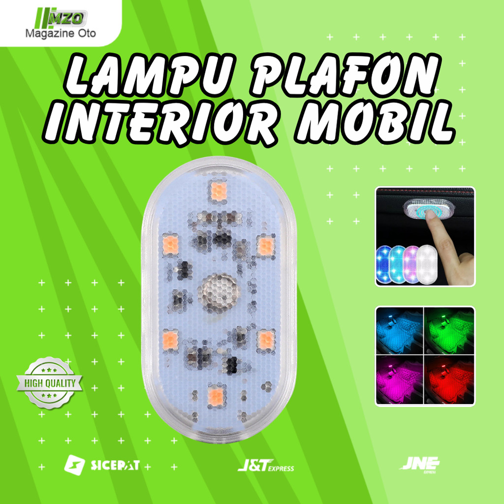 Jual Lampu Plafon Mobil / Lampu LED Sentuh Plafon / Dashboard Mobil ...