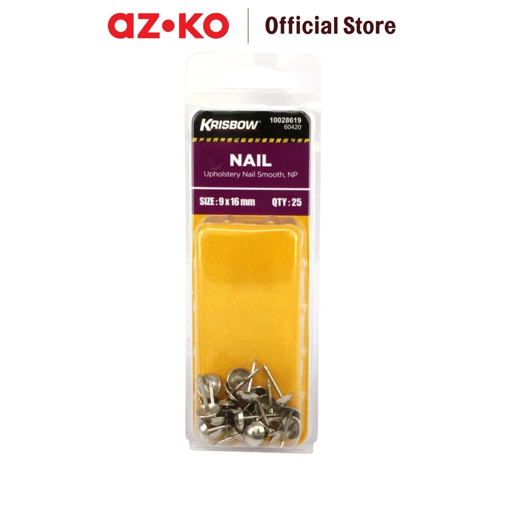 Jual AZKO Krisbow Set Paku Payung 9x16 Mm 25 Pcs Nail Set Paku Kayu ...