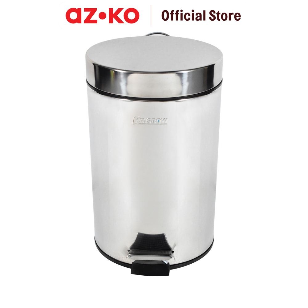 Jual AZKO Krisbow 3 ltr Tempat Sampah Softclose Bulat - Glossy Tong ...