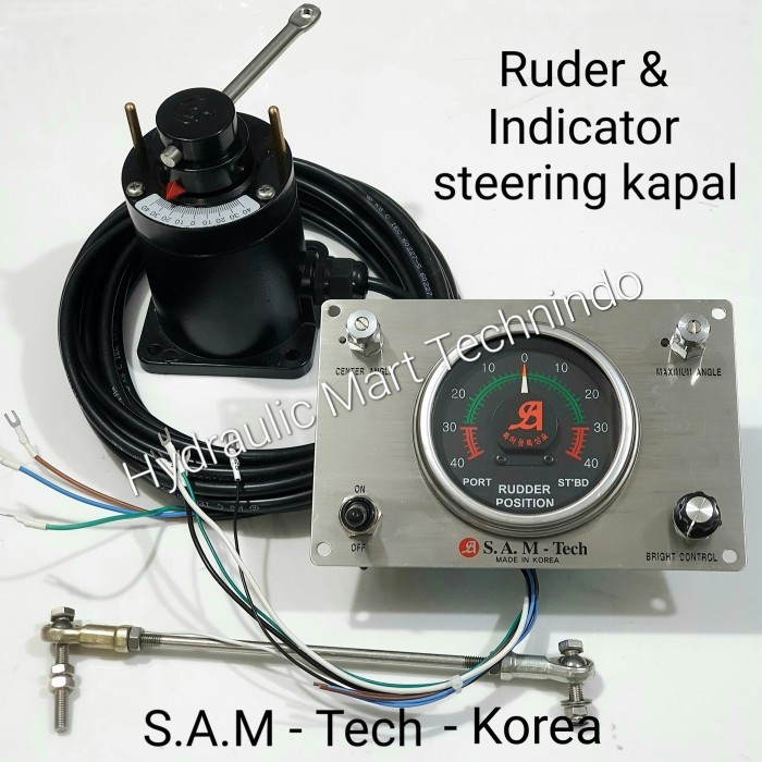 Jual Ruder angle & indicator steering kapal 1 set merk S.A.M-Tech ...