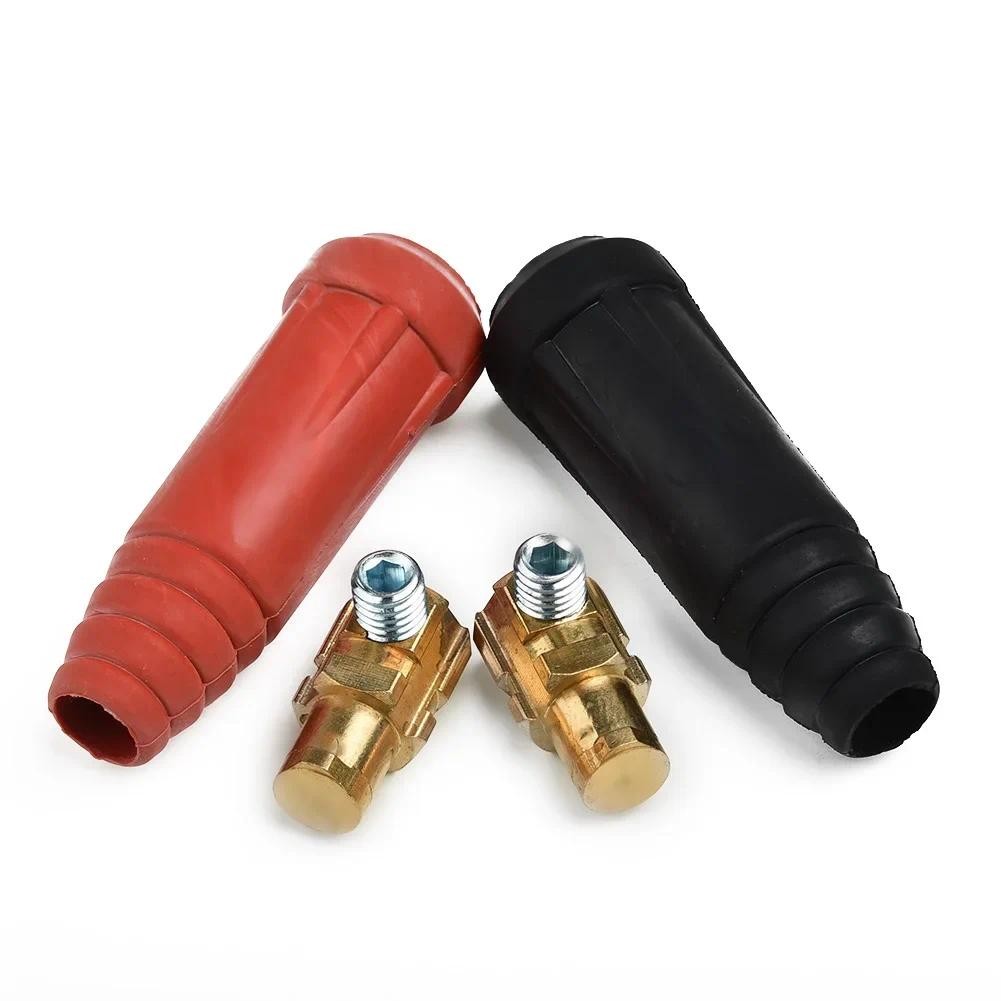 Jual DKJ10-25 2pcs TIG Welding Cable Panel Male Connector Plug 200Amp ...