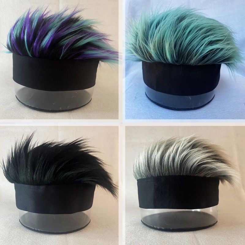 Jual Topi Wig Rambut Palsu Pria Wig rambut palsu Gojo Satoru | Shopee ...
