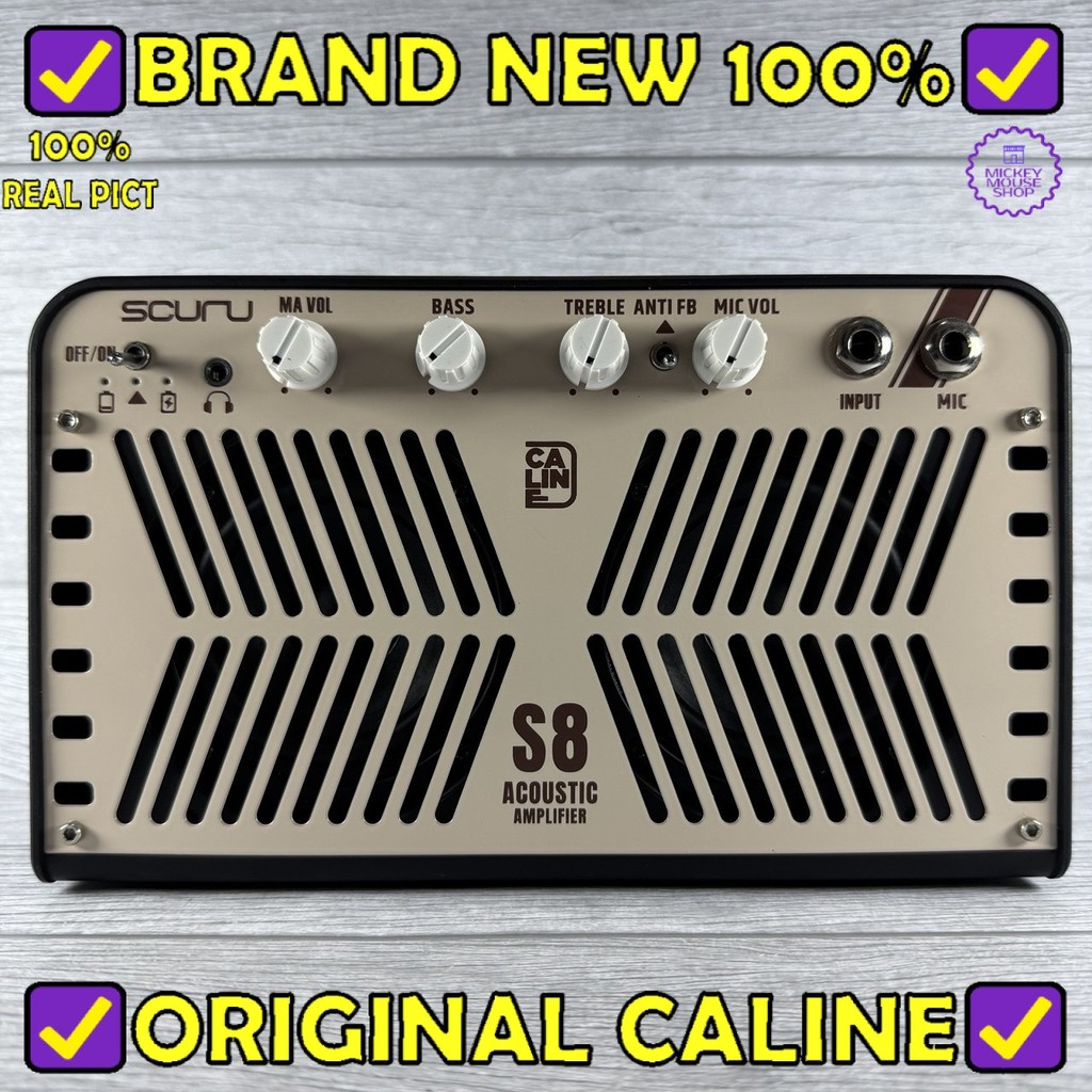 Jual Ampli Gitar Akustik Caline SCURU S8A Bluetooth Portable Mini ...