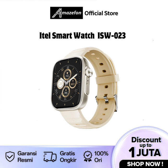 Jual ITEL Smart Watch ISW-023 Tahan Air IP68 100 Mode Olahraga Telepon ...