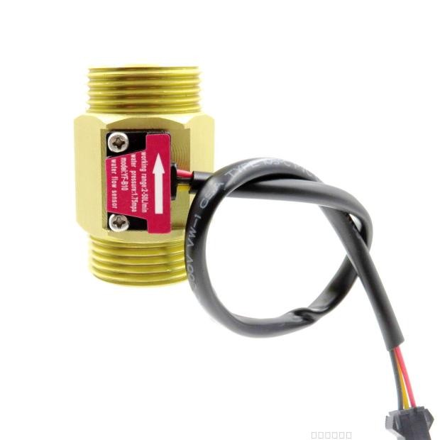 Jual G1" Water Diesel Brass Hall Effect Turbine Flow Sensor Meter B10 ...