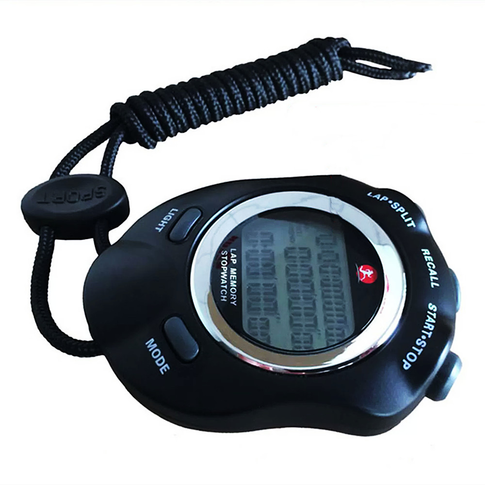 Jual 3 Rows 120 Tracks Electronic Stopwatch Digital Sports Countdown ...
