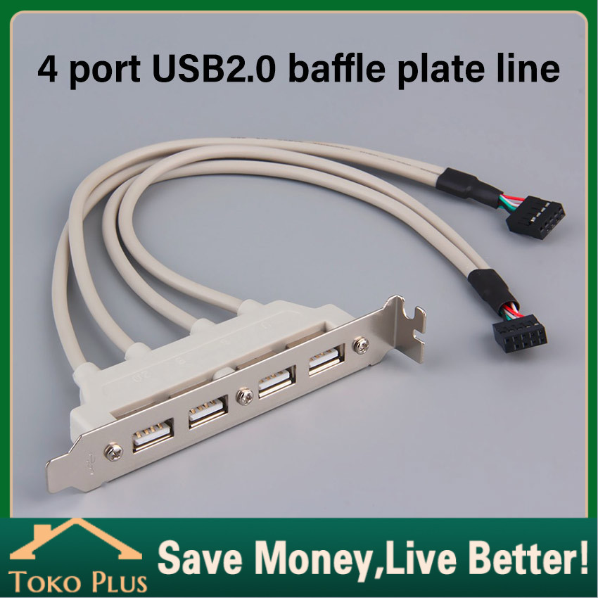 Jual Usb 2.0 Tambahan 4 Port Untuk Casing Belakang Pc Mount Panel ...