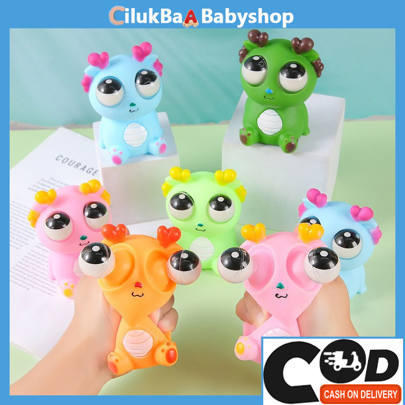 Jual CILUKBA TOYS Mainan Squishy Burst Eye Dragon Fidget Toy Pop It ...