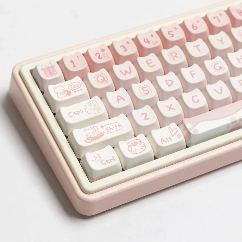 Jual 134 Keys/set Party Kitten MAO Profile GMK PBT Keycaps for ...