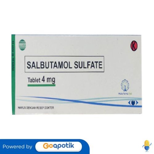 Jual Salbutamol Sulfate Mulia 4 Mg Box 100 Tablet | Shopee Indonesia