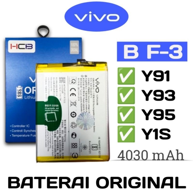 Jual Baterai Batre VIVO Y91 / Y93 / Y95 / Y1S B-F3 BF3 BF 3 Battery Batrai VIVO Original 100% ...