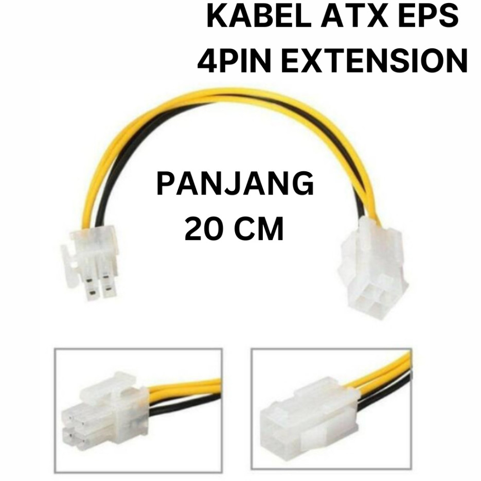 Jual (OSWIN SHOP) SANJI KABEL ATX EPS 4PIN MALE TO 4PIN FEMALE ...