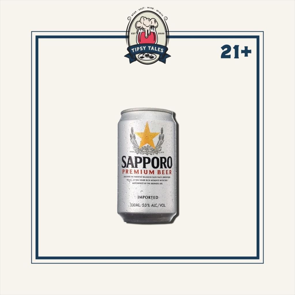 Jual Sapporo Premium Beer Bir Jepang Import Kaleng 330ml | Shopee Indonesia
