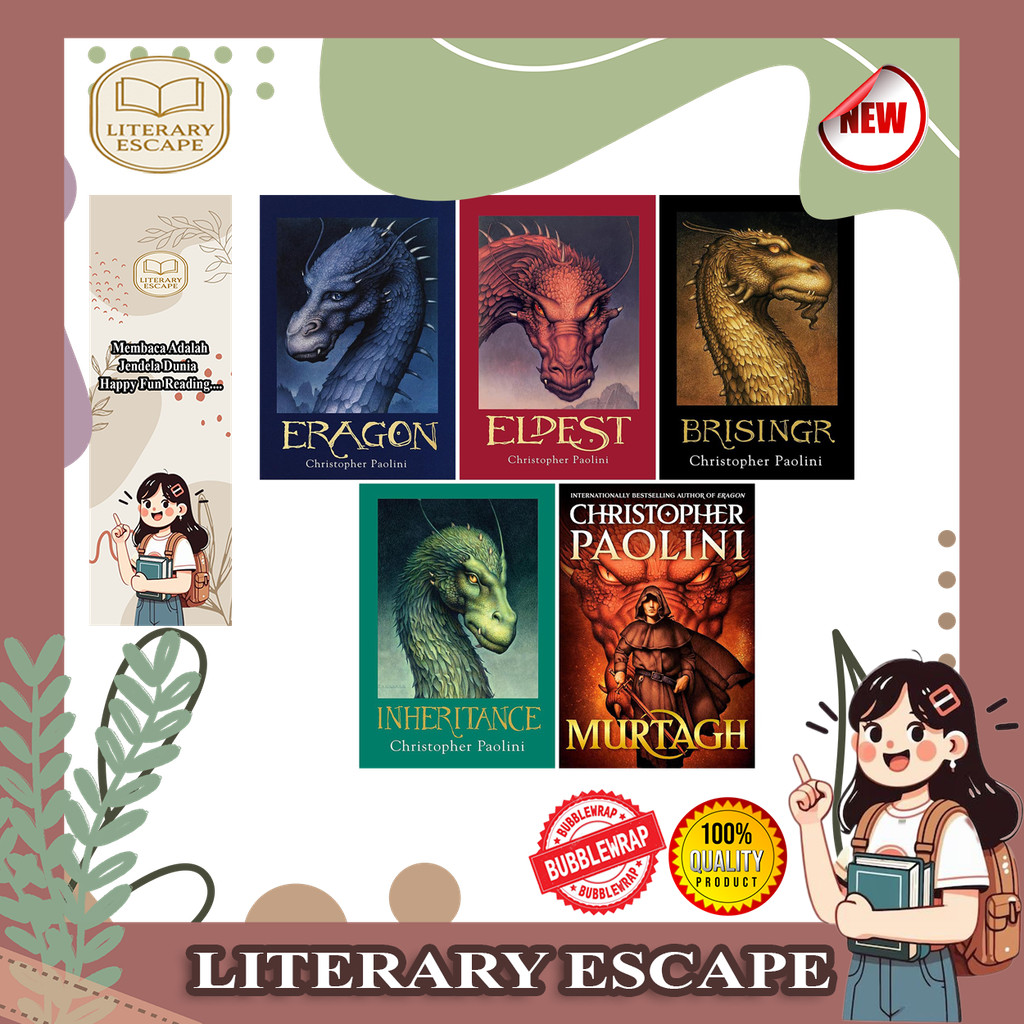Jual The Inheritance Cycle series, Set of 5 Books. Eragon, Eldest ...
