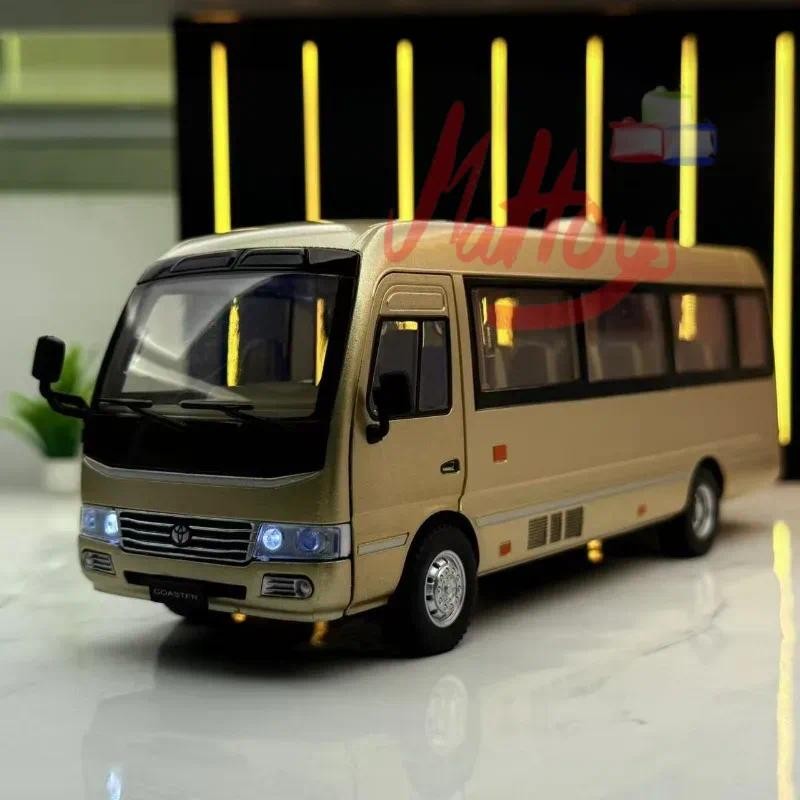Jual 1:24 Toyota Coaster Bus Diecast Model Miniature Mobil koleksi Hobi ...