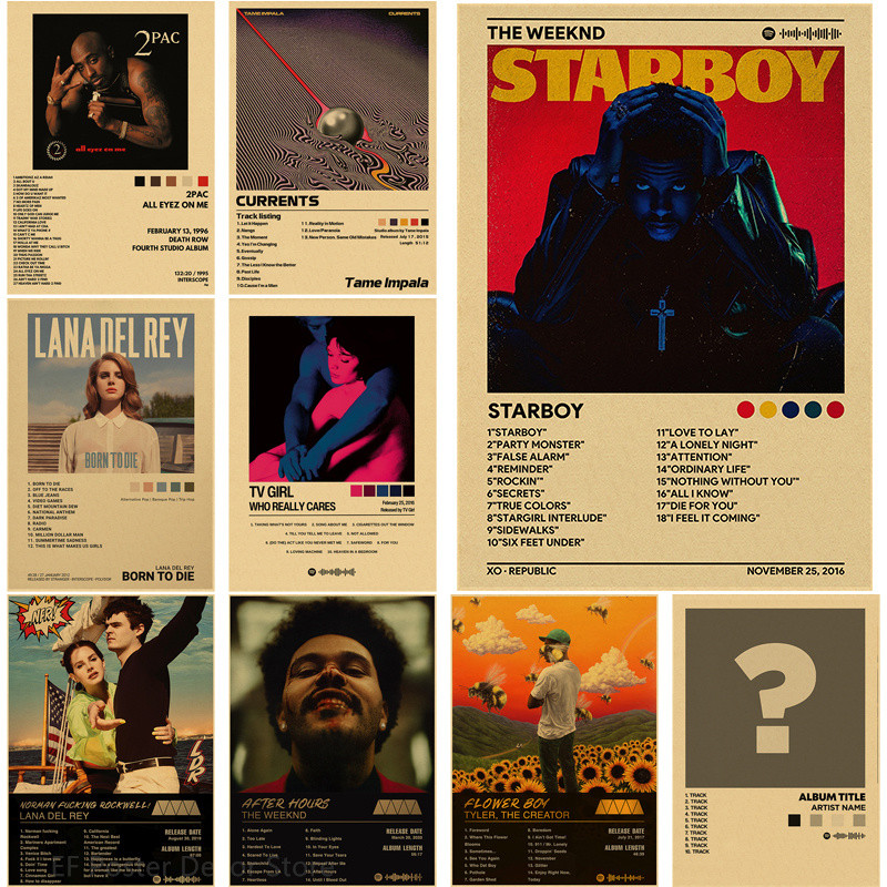 Jual Singer Album Cover Poster Music Prints Custom Album Posters Hip ...