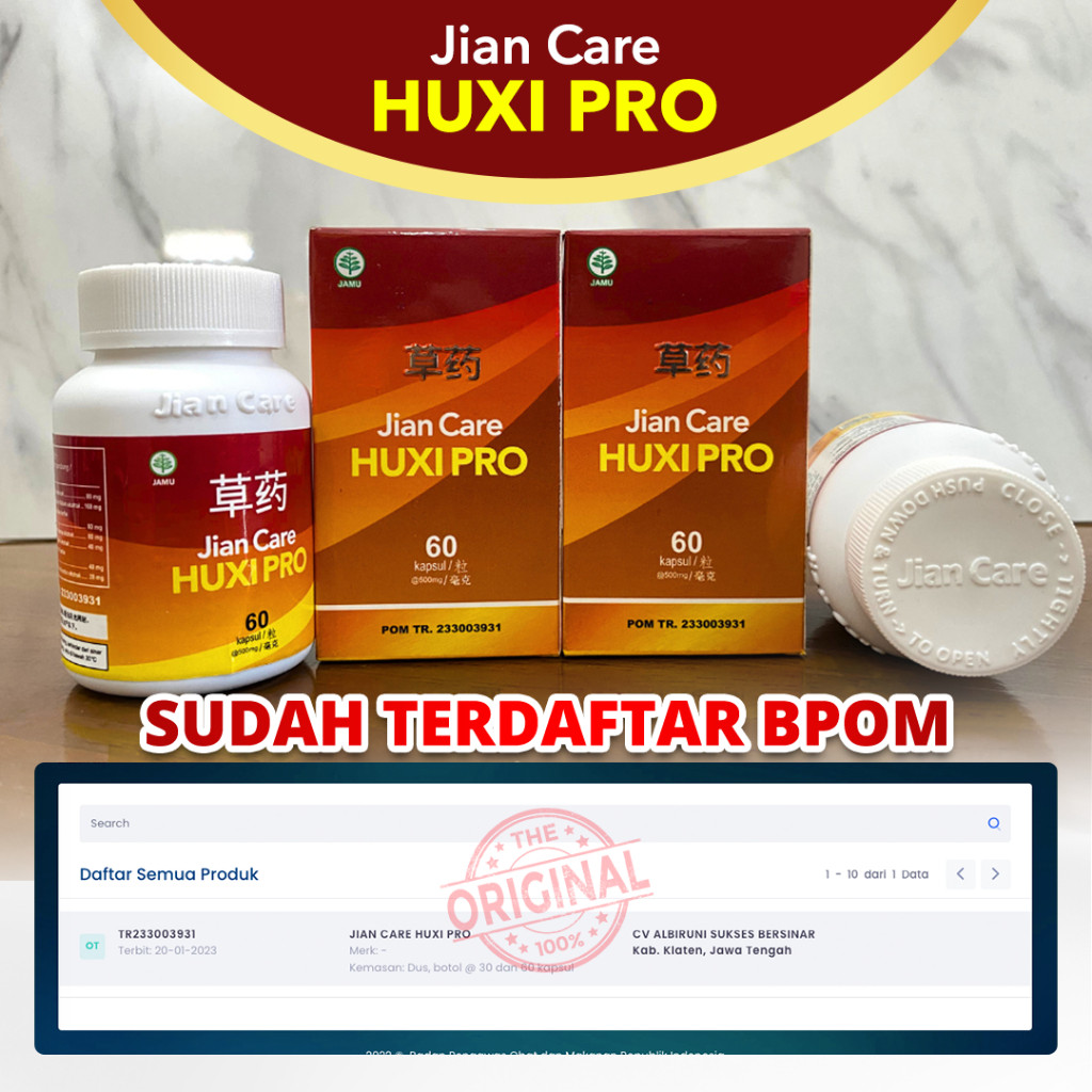 Jual JIANCARE HUXI PRO | Herbal BPOM Untuk Sesak Nafas, Bronkitis, Asma Akut, TBC & Batuk ...