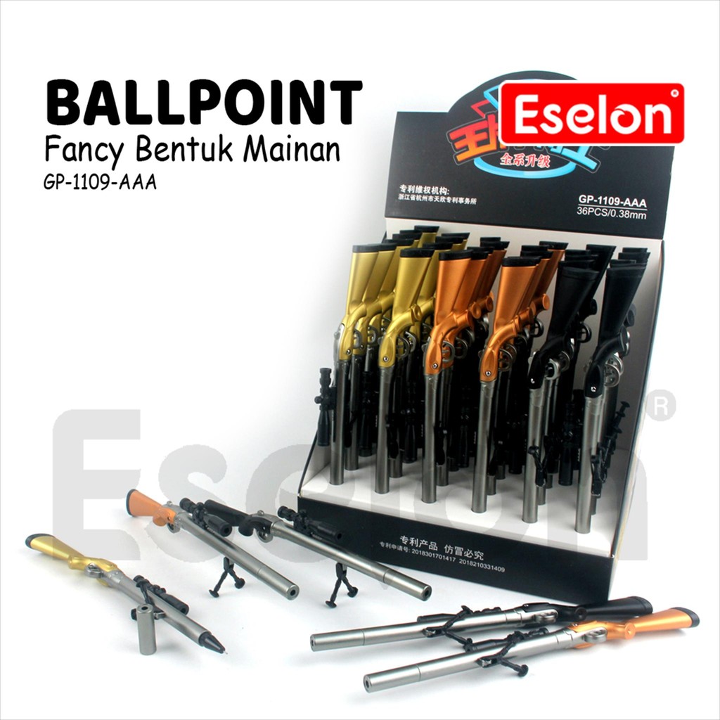 Jual 1buah Ballpoint Gel Fancy Tembak /1pcs Pulpen Model Unik 1109-AAA ...