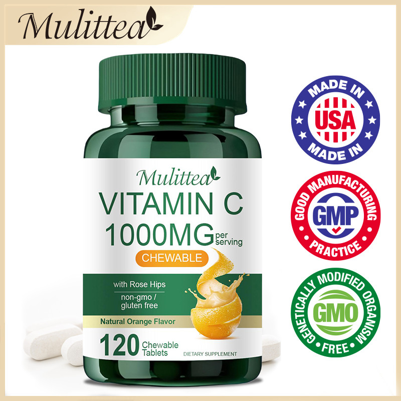 Jual Mulittea Vitamin C Chewable Tablets for Anti-oxidation, Improve ...