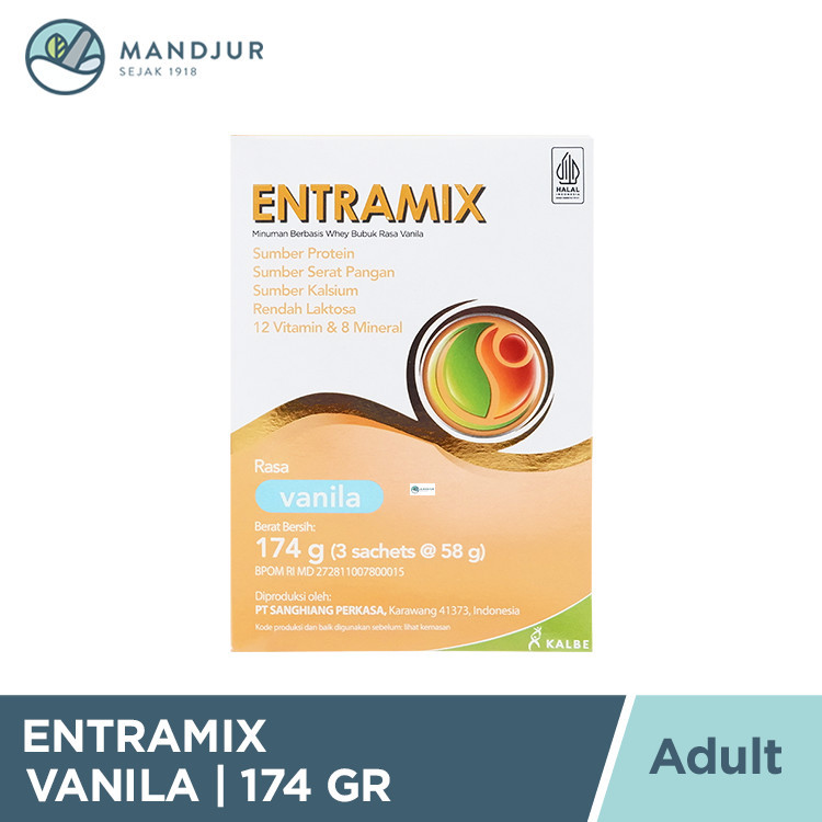 Jual Entramix Vanila 174 Gram - Susu Penambah Nutrisi Lansia dan ...