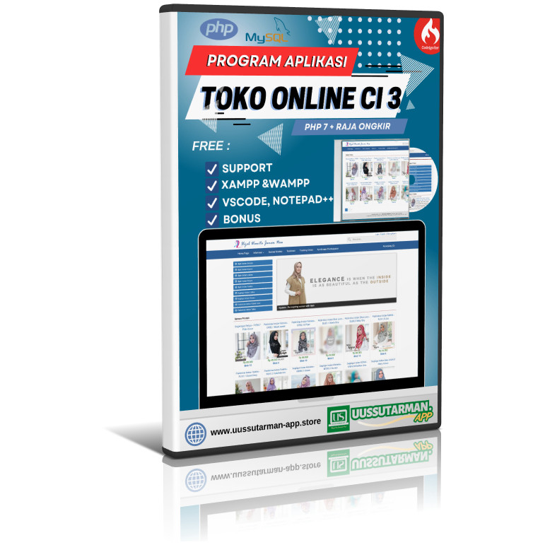 Jual Program Aplikasi Toko Online berbasis CI 3 PHP dan MYSQL terintegrasi Raja Ongkir | Shopee ...